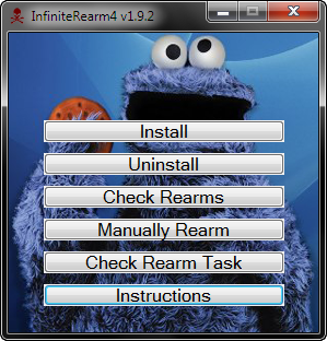 Extend Windows 7 trial period forever with Infinite Rearm